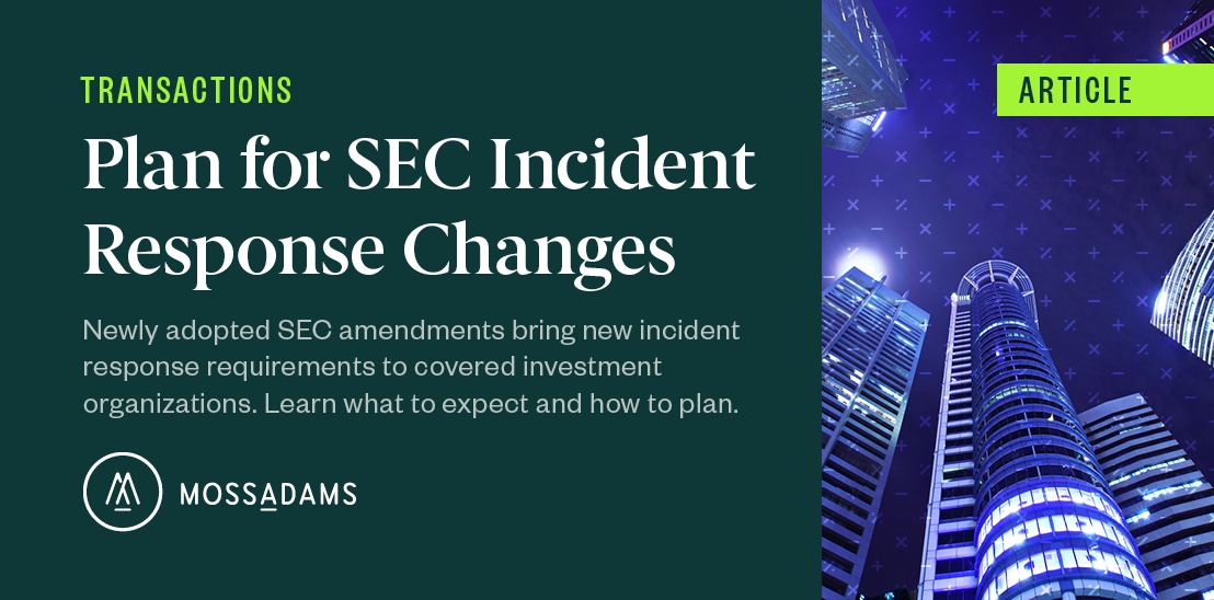 SEC Cybersecurity Requirements Impact Investment Industry